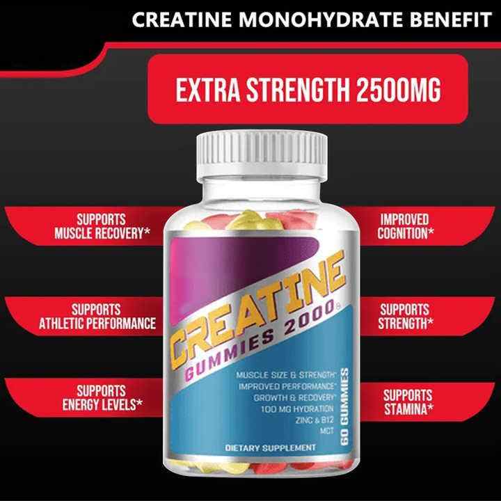 OEM Private Label Apple Flavor Creatine Gummies Adult Pre-Workout ...