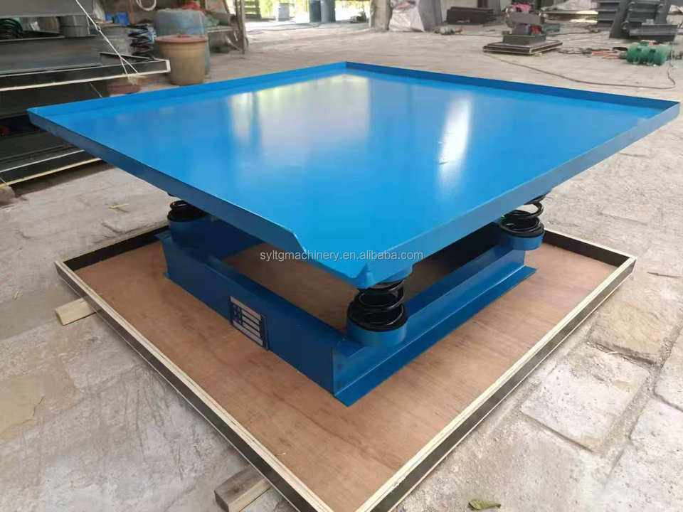 High Efficiency Vibration Test Bench for Concrete Paving