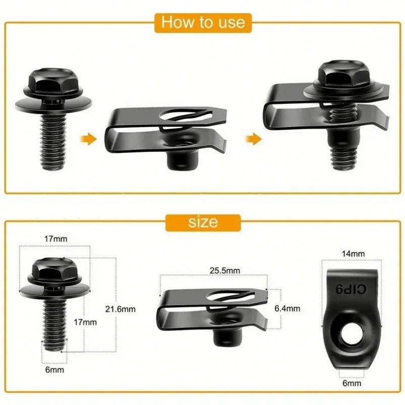 OEM M5 M6 M8 M10 Stainless Steel Aluminum Anodized Spring Clip U Nuts ...
