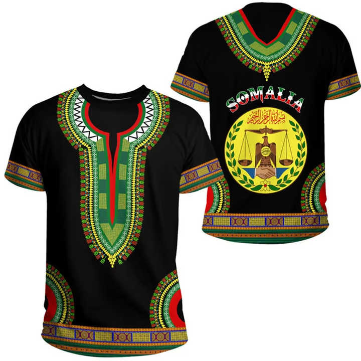 Africa Somalia Flag 3D Printed Men's T-shirts Somali Traditional ...