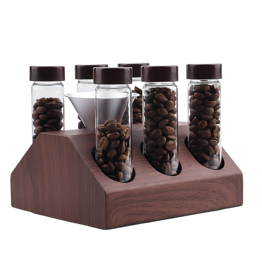 Espresso Accessories 12 Single Dose Coffee Bean Cellars With Stand ...