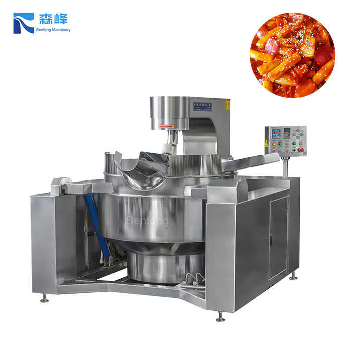500l Stainless Steel Cooking Mixer Kettle Halwa Industrial Gas Fired ...