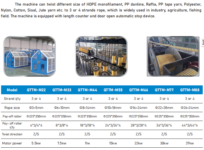 PP PE hemp rope making machine/agricultural baler production line ...
