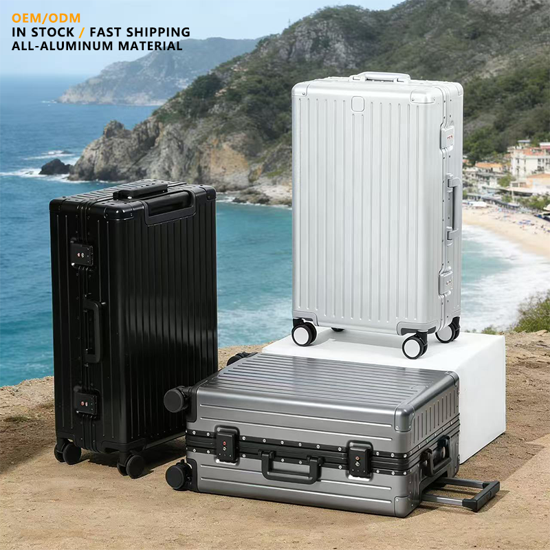 High-End Business Full Aluminum Suitcase 20"-29" TSA Approved Brake ...