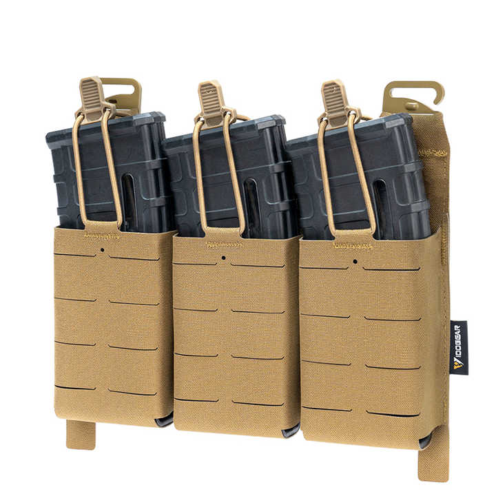 IDOGEAR Ferro KTAR Triple Magazine Pouch 500D Nylon Tactical Hunting ...