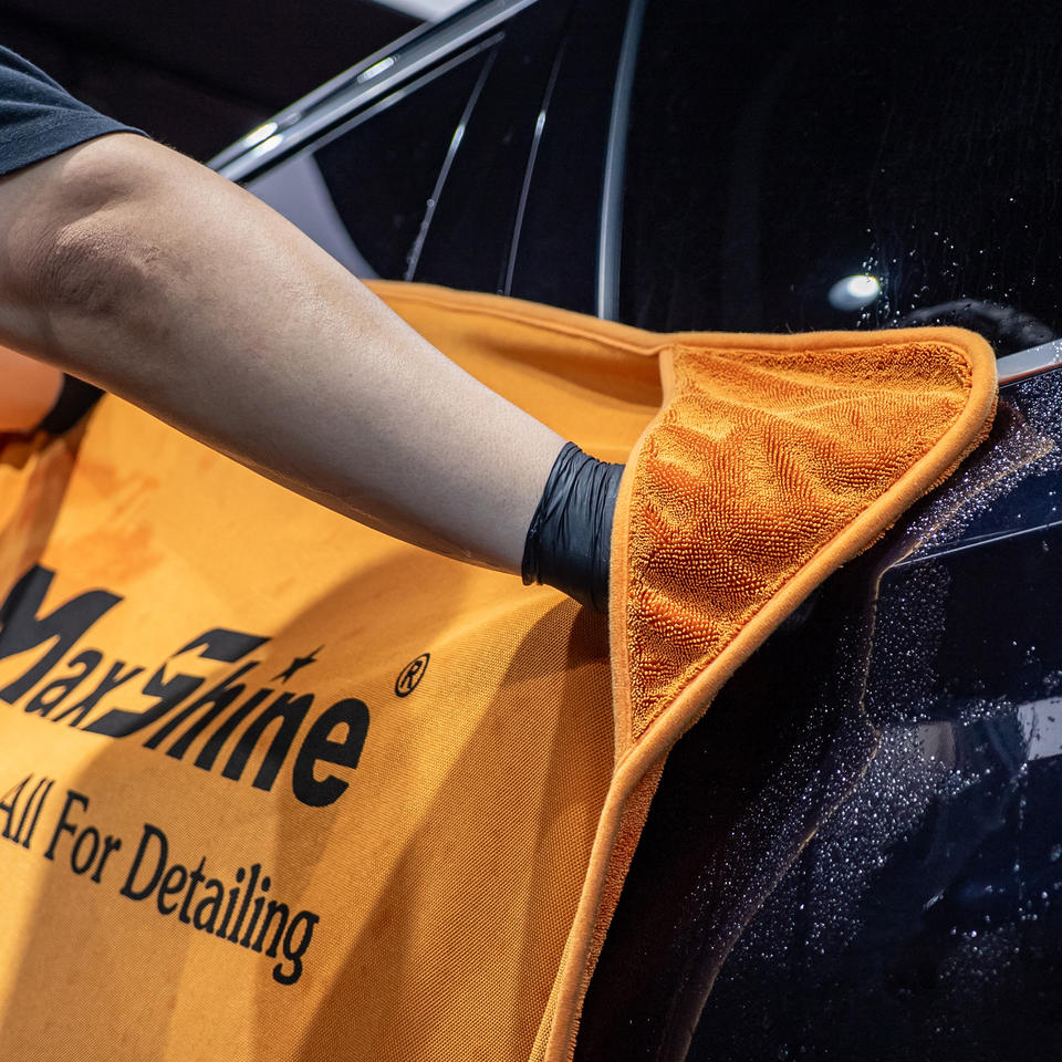800GSM Twisted Loop Microfiber Drying Towel with Pockets for Car ...