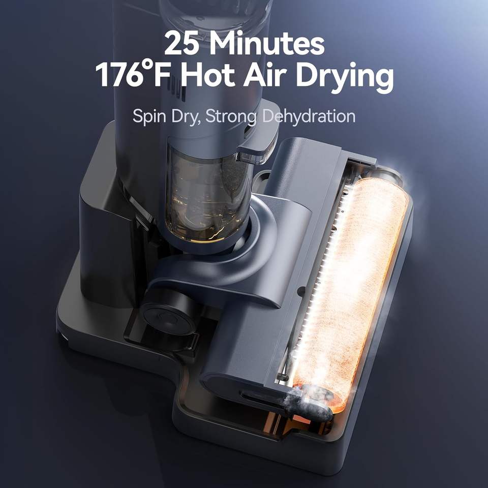 JONR ED12 PRO Wet/Dry Vacuum Cleaner Mop Three-Sided Cleaning Hot Water ...