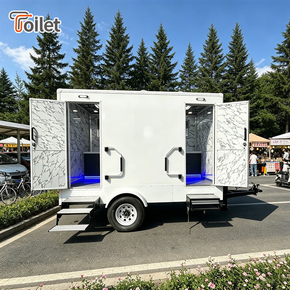 Portable Luxury Eco Friendly Mobile Toilet Trailer VIP Restroom Easy ...