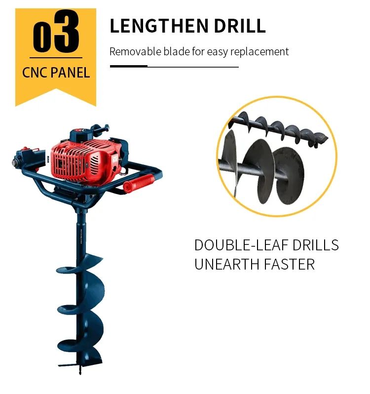 Manual mini excavator manual auger drilling tool excavator Products ...