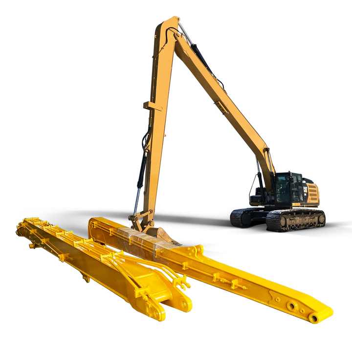Amphibious Long Arm Reach Boom Excavator for Sheet Piling