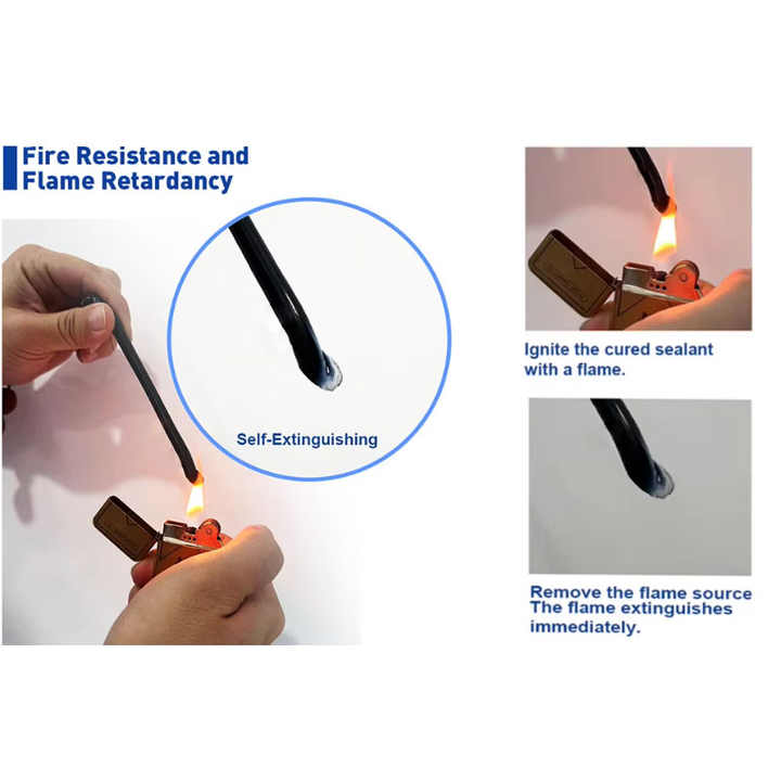 Adhesive Silicon Fire Sealant Fire Ultra Strong High Temperature ...