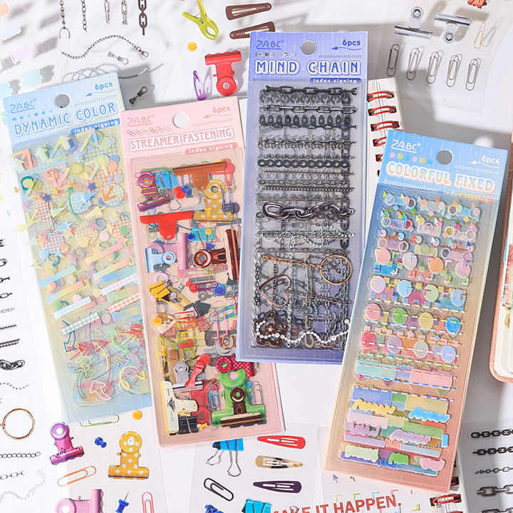 6sheets/pack New Planner Stickers - Decorative & Promotional
