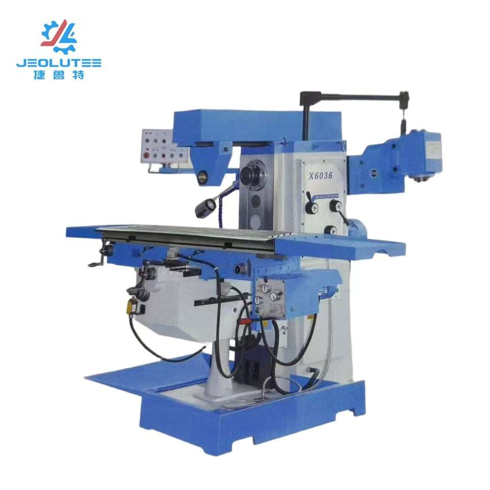Universal X6036 Knee-Type Manual Milling Machine 3-Axis Horizontal with Elevating Table Enhanced ...