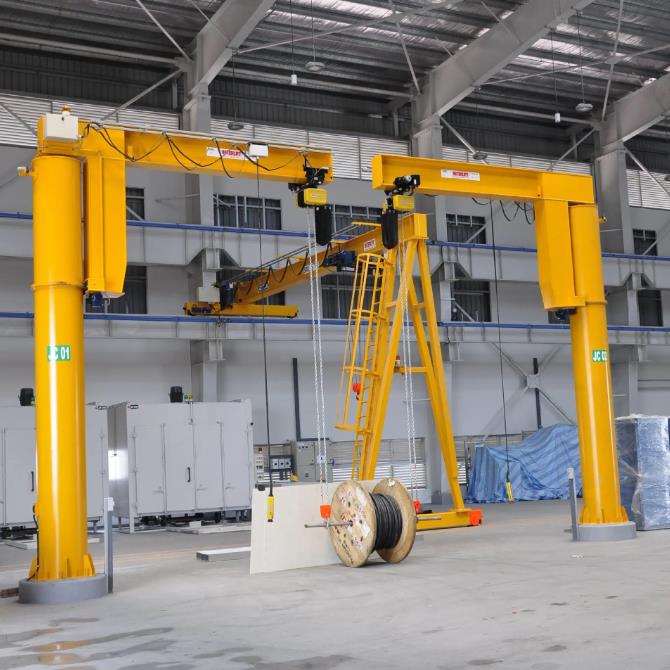 360 rotation High performance electric jib crane provided by Henan Mine Crane