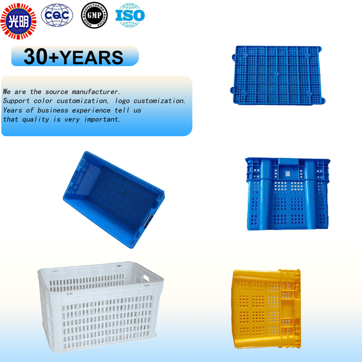 Recyclable Folding Container Plastic Crates for Agriculture Storage of ...