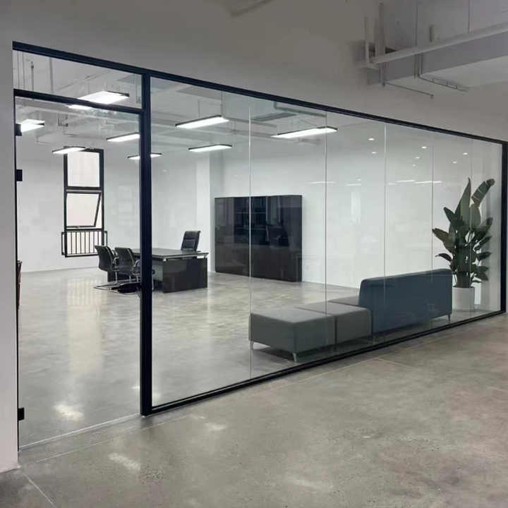 Suzhuang Frameless Transparent Glass Partition Walls