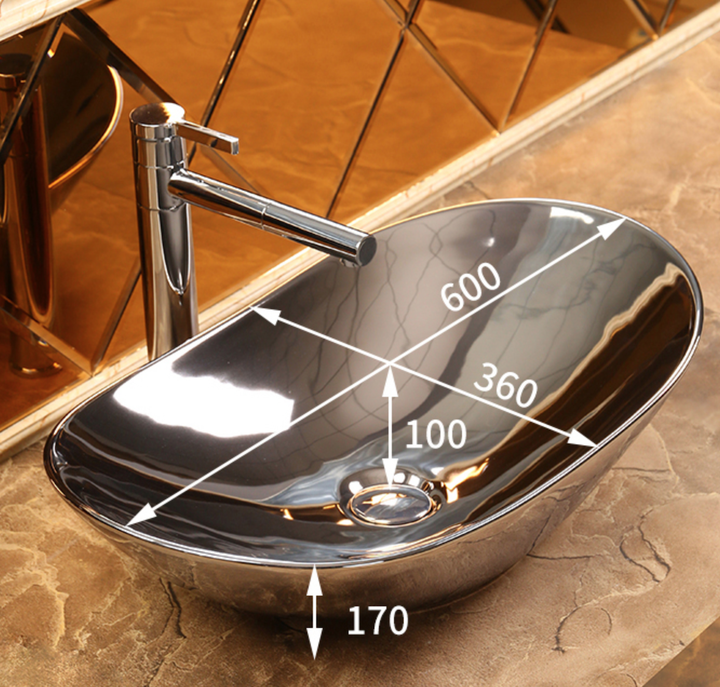 Royalkatie Ceramic Lobby Sink Bathroom Sanitary ware Luxury Gold Black ...