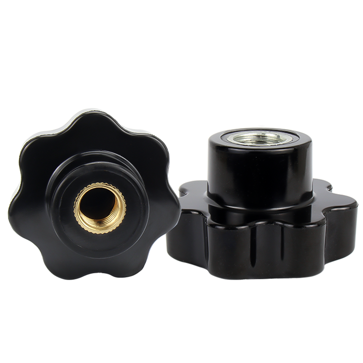 China Cheap Taper Knobs Plastic Handle Through Hole Knob Thumb Nut M8 ...