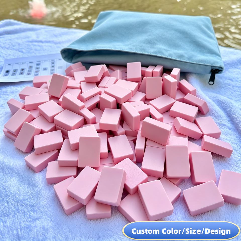 Custom Logo Floating Mahjong Tiles Waterproof EVA Foam Mahjong Set OEM ...