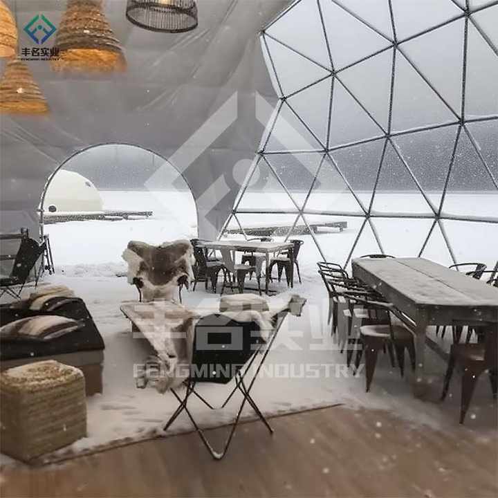 Luxury 30m Geodesic Dome Ball Tent House Frame with PVC Waterproof ...