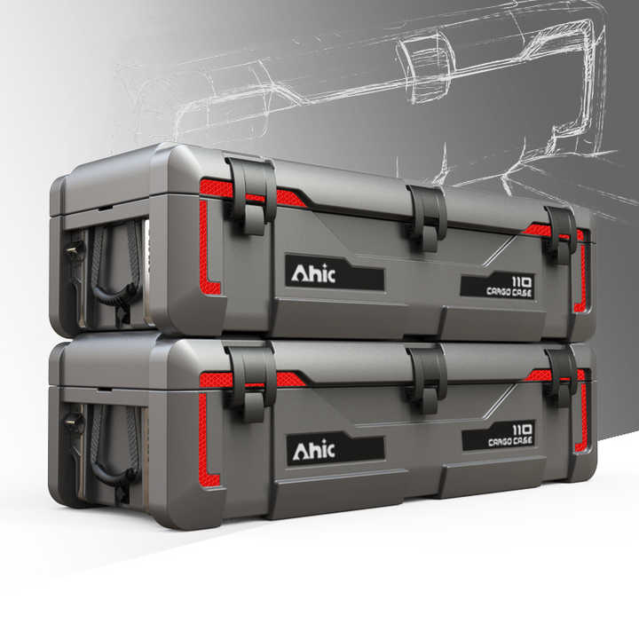 110L Hard Plastic Tool Box Storage Case Road Rugged 4x4 Outdoor Space ...