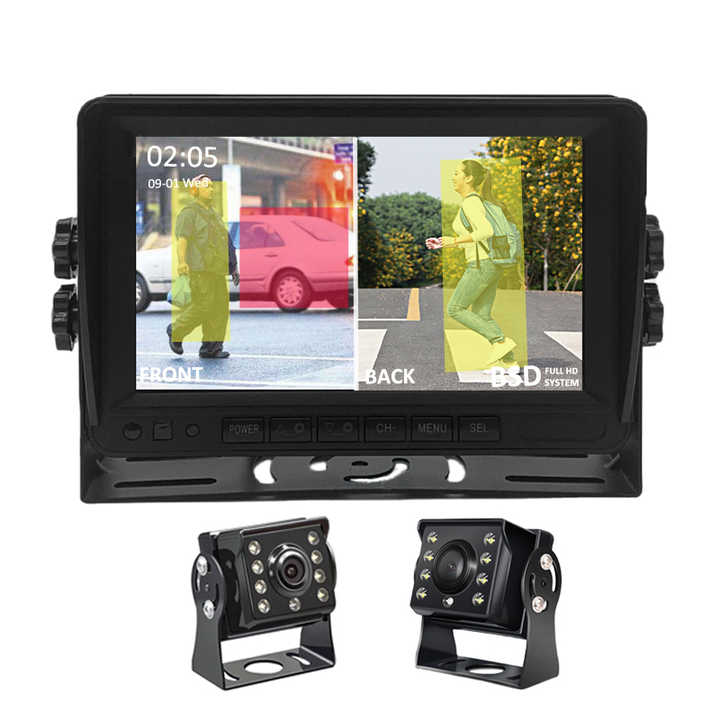 Heavy Duty Blind Spot Detect Monitor Truck Vehicle AI Camera System Bus ...