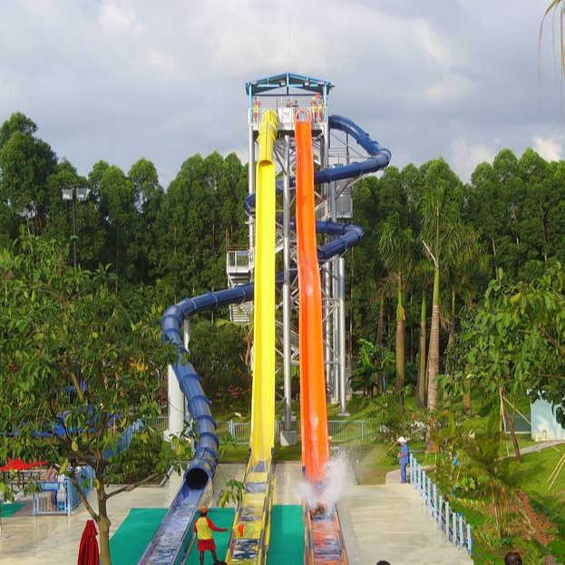 Toboggan Coolest Fiberglass Water Slides for Public & Commercial Use