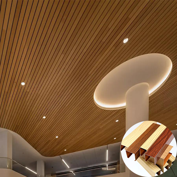 Wood Grain Aluminum Baffle Ceilings - Durable & Stylish