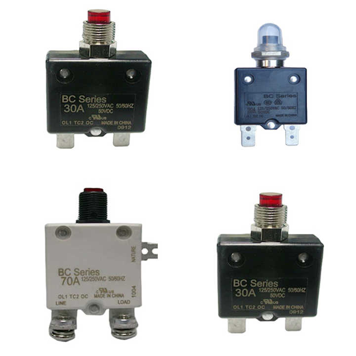 Thermal Circuit Breaker Push Button Switch Manual Reset Thermal Circuit ...