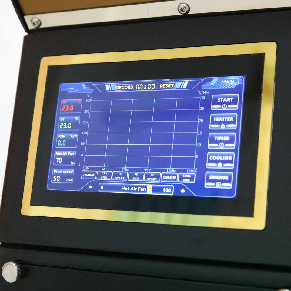 1kg Touch Screen Home Coffee Roaster - Efficient & Eco-friendly