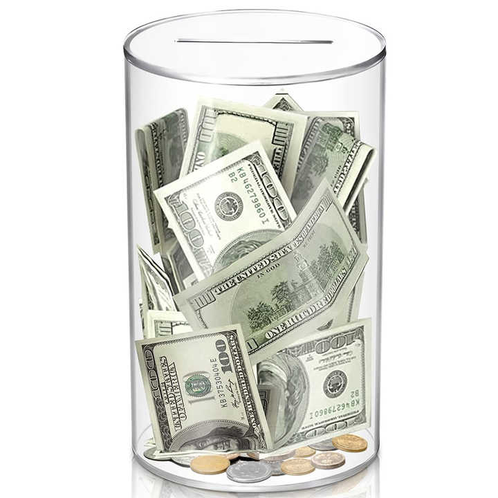 Acrylic Piggy Bank Acrylic Savings Jar for Boys Girls to Saving Money ...