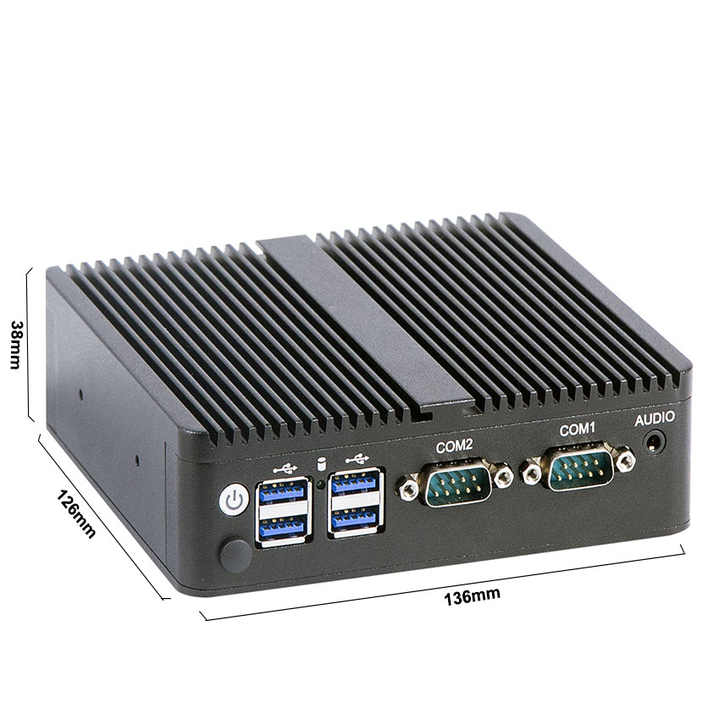 Intel Alder Lake N100 N95 I3-N305 Fanless Industrial Desktop Computer 2LAN Thin Client PC ...