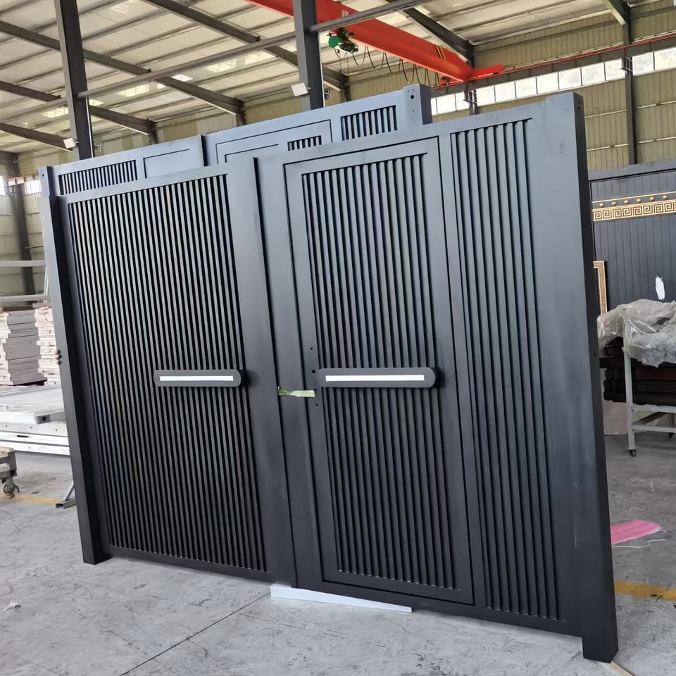 Modern Steel Driveway Gate Villa Entrance Automatic Driveway Outdoor ...