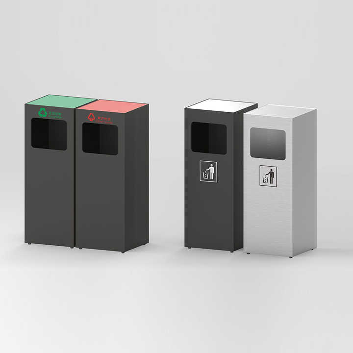 Eco-friendly Metro Single-Stream Collection Waste Bins
