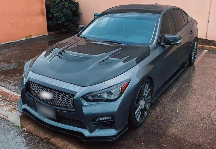 MBJ Style Carbon Fiber Front Engine Hood for Infiniti Q50