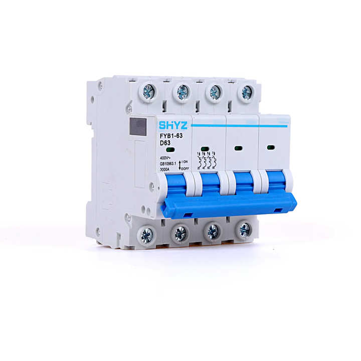 High Quality Miniature Circuit Breaker D63 1P 2P 3P 4P Thermal Switch ...