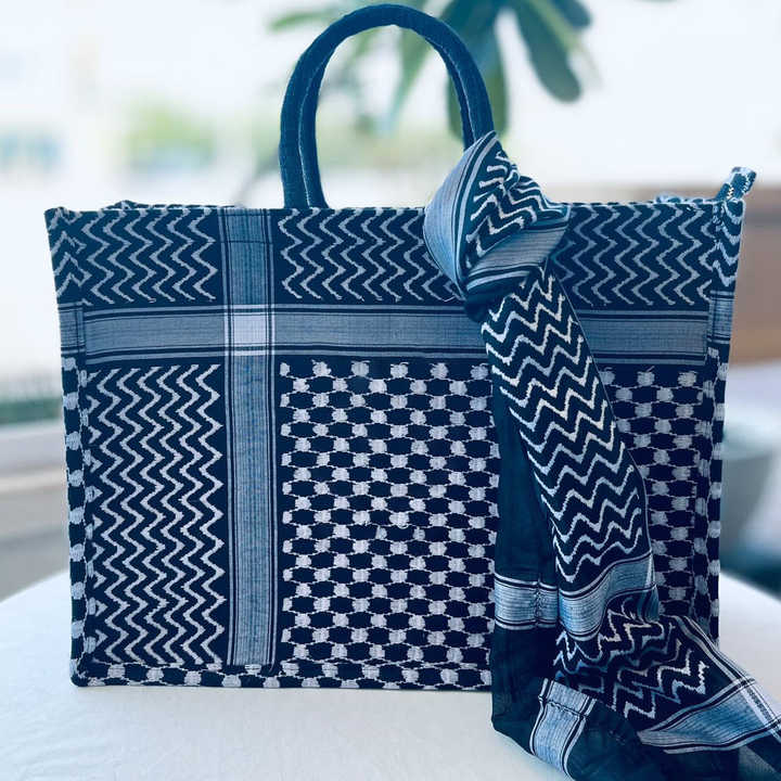 Shop Our Customizable Palestinian Bag with Keffiyeh Design
