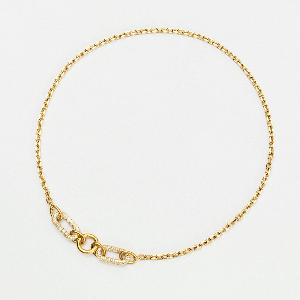YF5116 New Design Waterproof 18K Gold Plated Stainless Steel Chain ...