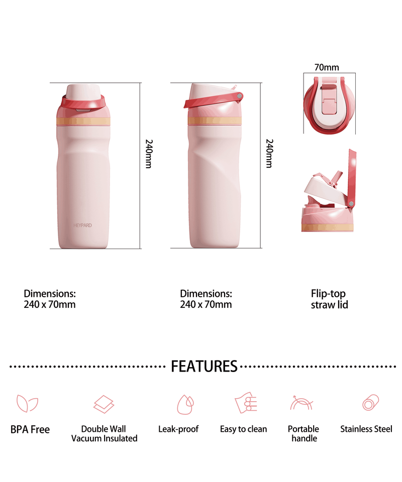 High Quality Customized logo Stainless Steel Double-layer Water Bottle ...