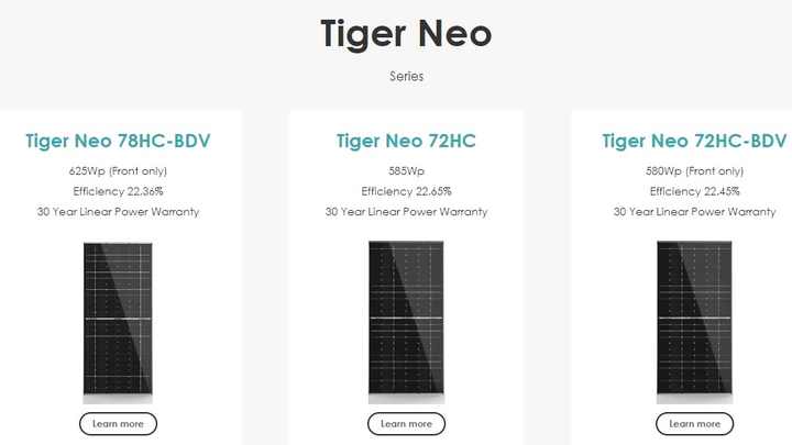 Jinko Tiger Pro Solar Panels - High Power & Efficiency