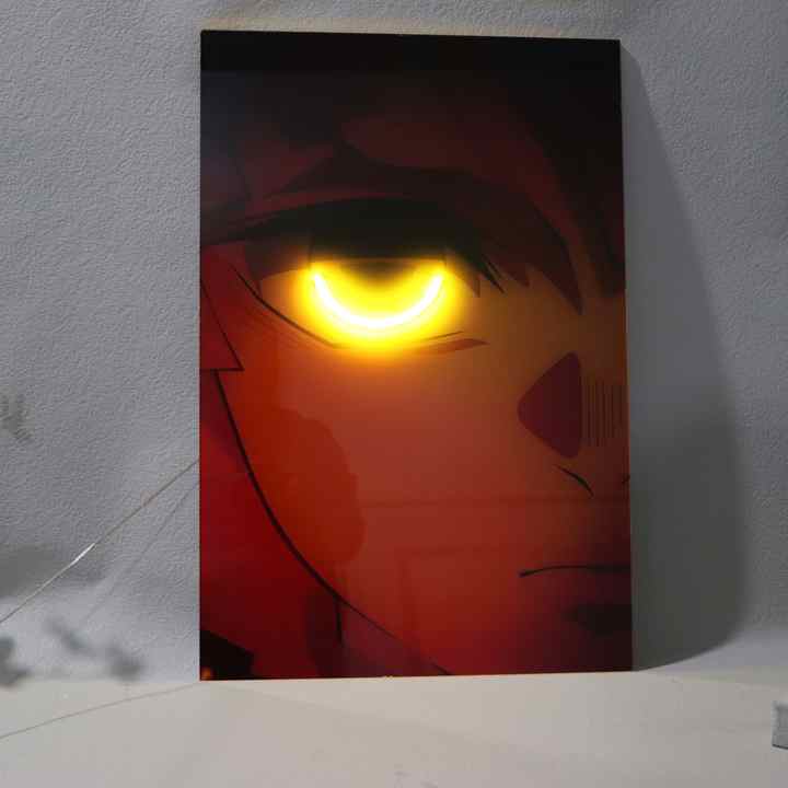 Customized Unique Anime Neon LED Wall Poster Remote Control Home Bars ...