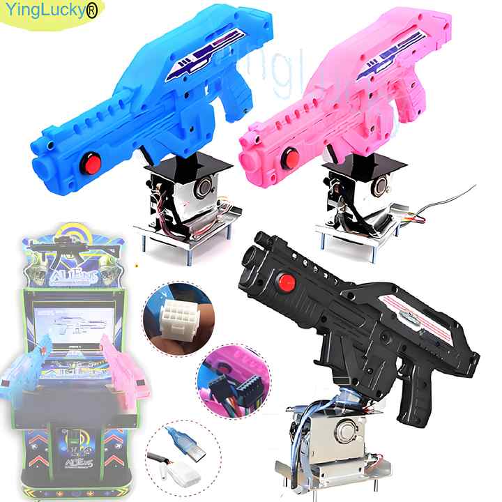 Arcade Machine 12v Gun Aliens War Shooting Game Video Simulator with ...