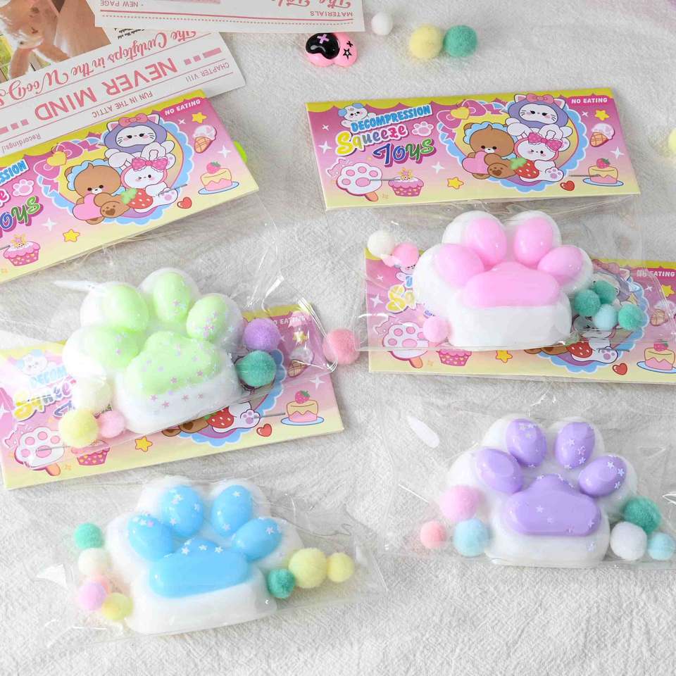 Slow-Rebound Cat Claw Squeeze Toy Made of TPR Material Stress Relief ...