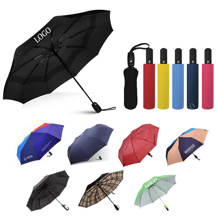 Portable Folding Strong Windproof Travel Umbrella Reinforced Fiberglass ...