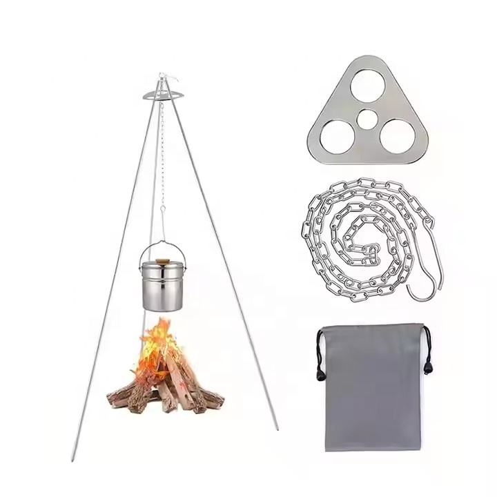 Outdoor Portable Cooking Grill Accessories Stainless Steel Campfire ...