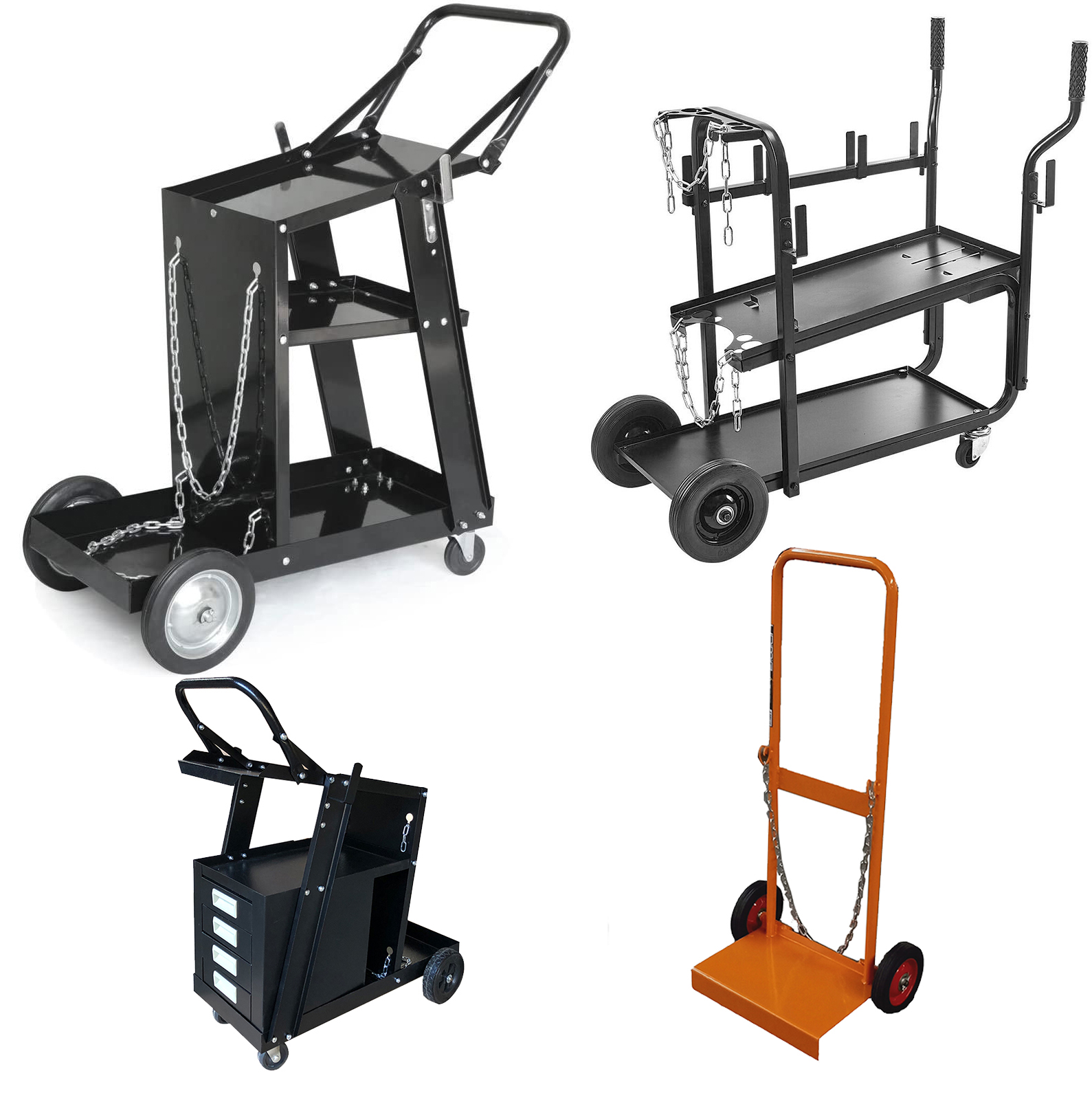 Welder Cart On Wheels Welder Cart,3-Tier Welding Cart Tig MIG Welder ...
