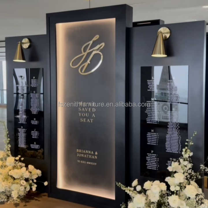 Acrylic Backdrop - Elegant Wedding Entrance Arch