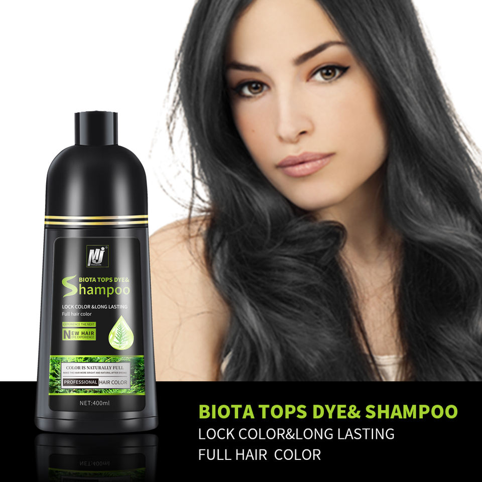 Fast Black Wholesale Natural Black Hair Dye Shampoo for Man & Women ...