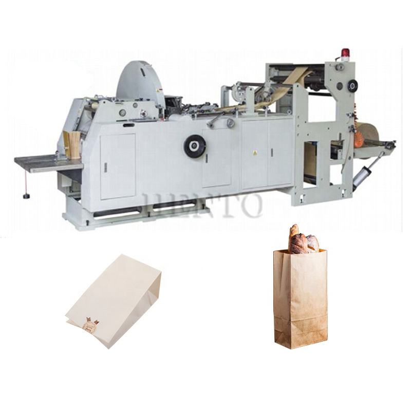 Multi-Use Square Bottom Paper Bag Making Machine / Kraft Paper Bag ...