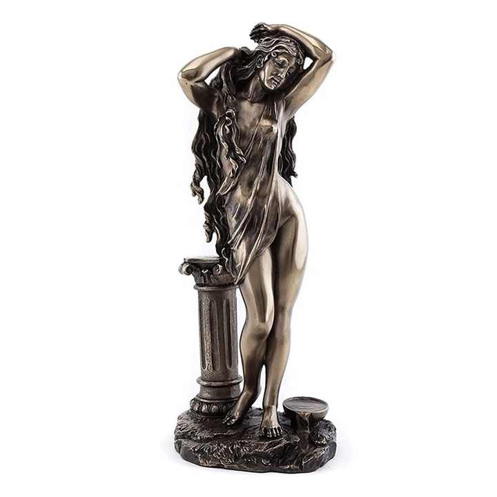 Antique Hand Carved High Quality Life Size Female Statues